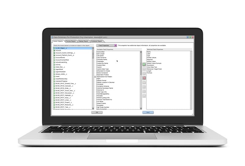 Data Dictionary for Salesforce Compliance Documentation