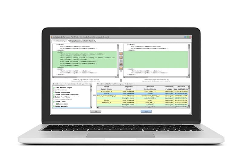 Metadata Differences Between Sandbox and Production